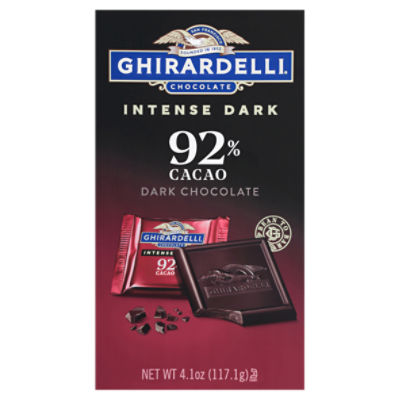 GHIRARDELLI Intense Dark Chocolate Squares, 92% Cacao, 4.1 Oz Bag - Fairway
