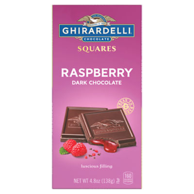 Ghirardelli Raspberry Dark Chocolate Squares Bar, 4.8 oz - ShopRite
