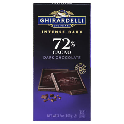 GHIRARDELLI Intense Dark Chocolate Bar, 72% Cacao, 3.5 Oz Bar - ShopRite
