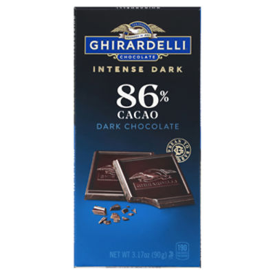 GHIRARDELLI Intense Dark Chocolate Bar, 86% Cacao, 3.17 Oz Bar - Fairway