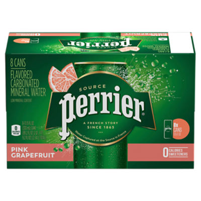 Perrier Pink Grapefruit Flavored Carbonated Mineral Water, 11.15 fl oz ...