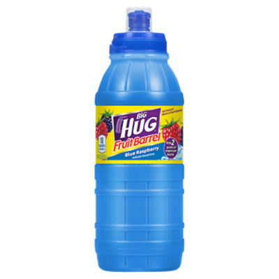 Big HUG Fruit Barrel, Blue Raspberry Drink, 16 FL ounce Bottle - Price Rite