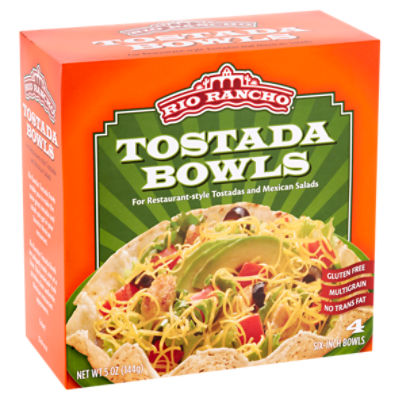 Rio Rancho Tostada Bowls, 4 count, 5 oz