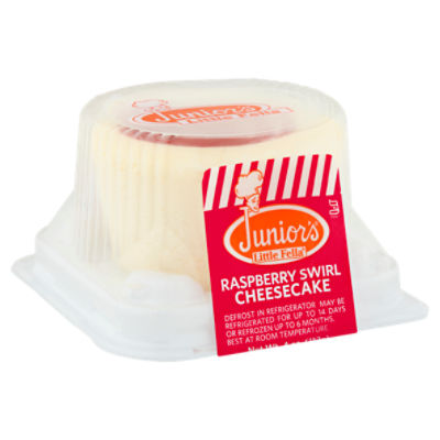 Junior's Little Fella Raspberry Swirl Cheesecake, 4 oz