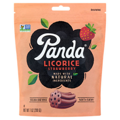 Panda Strawberry Licorice, 7 oz