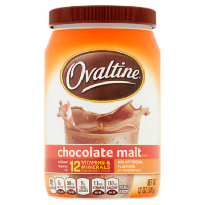 Ovaltine Chocolate Malt Mix, 12 oz - Fairway