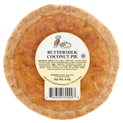 Sweet Pie Ventures Buttermilk Coconut Pie, 4 oz - ShopRite