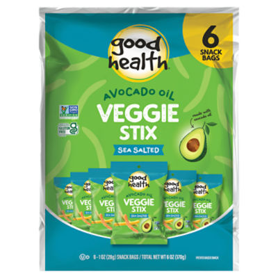 Good Health Veggie Stix Sea Salted Potato Based Snack, 1 oz, 6 count ...