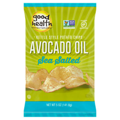 Good Health Avocado Oil Sea Salted Kettle Style Potato Chips, 5 oz ...