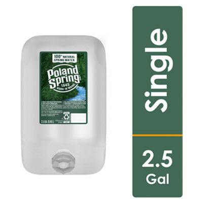 POLAND SPRING Brand 100% Natural Spring Water, 2.5-gallon plastic jug ...