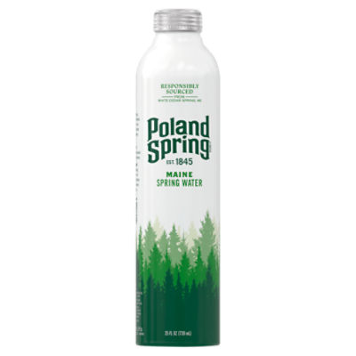 Poland Spring 100% Natural Spring Water, 25 fl oz - The Fresh Grocer