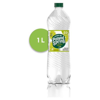 Poland Spring Sparkling Water, Zesty Lime, 33.8 oz. Bottle - Fairway