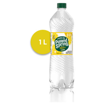 Poland Spring Sparkling Water, Lively Lemon, 33.8 oz. Bottle - ShopRite