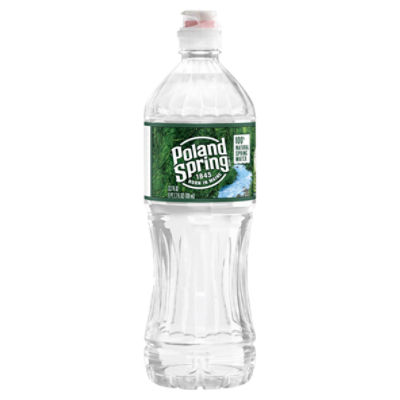 POLAND SPRING Brand 100% Natural Spring Water, 23.7-ounce plastic ...