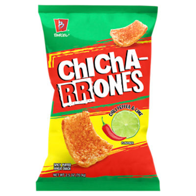 Barcel Chicharrones 2.5 oz Bag, Chili Pepper & Lime Flavored Puffed ...