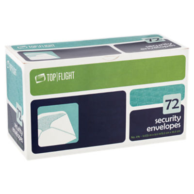 Top Flight No. 6 3/4 Security Envelopes, 72 count - ShopRite