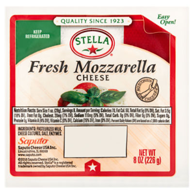 Stella Fresh Mozzarella Cheese, 8 oz