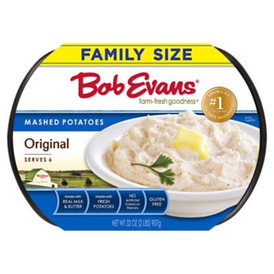 Bob Evans Farm-Fresh Goodness Original Mashed Potatoes Family Size, 32 ...