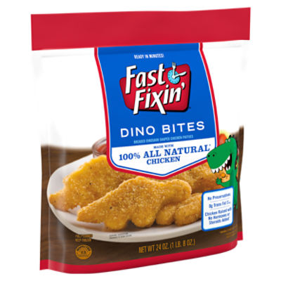 Fast Fixin'® Dino Chicken Bites, 24 oz (Frozen) - The Fresh Grocer