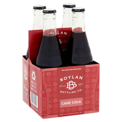 Boylan Bottling Co. Cane Cola Soda, 12 fl. oz, 4 count - Fairway