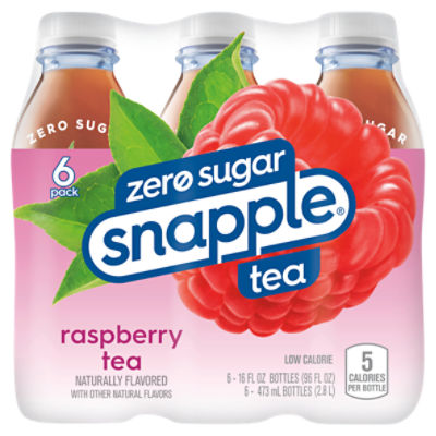 Snapple Zero Sugar Raspberry Tea, 16 fl oz, 6 count - ShopRite