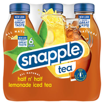 Snapple Half n' Half Lemonade Iced Tea, 6 count - ShopRite