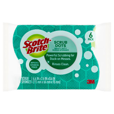 Scotch-Brite® Scrub Dots Heavy Duty Scrub Sponge, 6/Pack - ShopRite