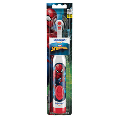 Arm & Hammer Kid's Spinbrush Spider-Man Soft, Powered Toothbrush