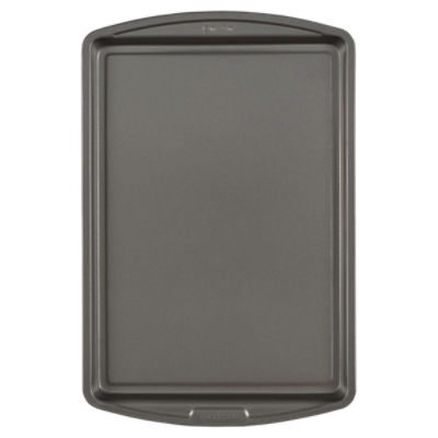 Good Cook 13'' x 9'' Non-stick Small Cookie Sheet, heavy duty steel, gray