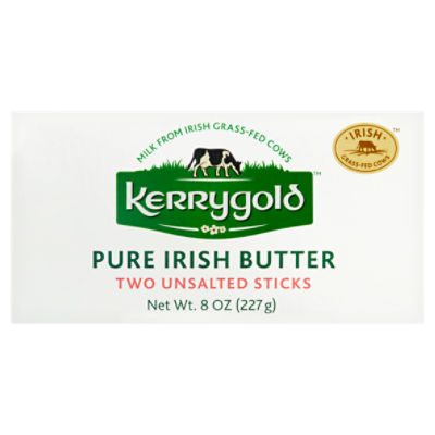 Kerrygold Unsalted Sticks Pure Irish Butter, 2 count, 8 oz - Fairway