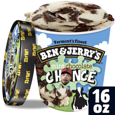 Ben & Jerry's Vermont's Finest Mint Chocolate Chance Loaded with Fudge ...