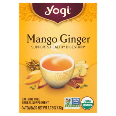 Yogi Mango Ginger Tea Bags, 16 count, 1.12 oz - ShopRite