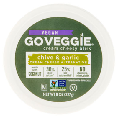 Go Veggie Chive & Garlic Cream Cheese Alternative, 8 oz