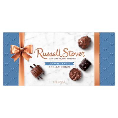 Russell Stover Caramels & Nuts in Milk & Dark Chocolate, 16 count, 9.4 oz