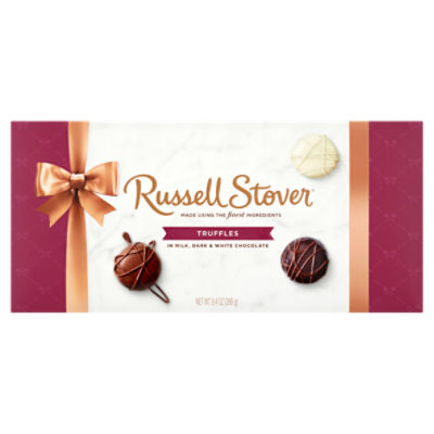 Russell Stover Truffles in Milk, Dark & White Chocolate, 17 count, 9.4 ...
