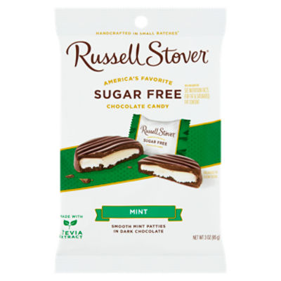 Russell Stover Sugar Free Mint Chocolate Candy, 3 oz - ShopRite