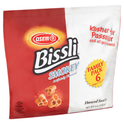 Osem Bissli Xtra Long Smokey Flavor Snacks Multipack, 6 each - Fairway