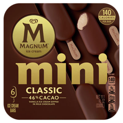 Magnum Ice Cream Bars Classic 11.1 oz, 6 Count