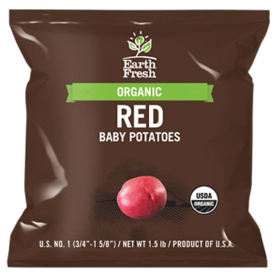Earth Fresh Organic Red Baby Potatoes, 1.5 lb