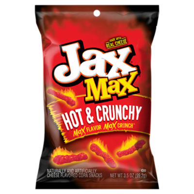 Jax Max Hot & Crunchy Cheese Flavored Corn Snacks, 3.5 oz - The Fresh ...