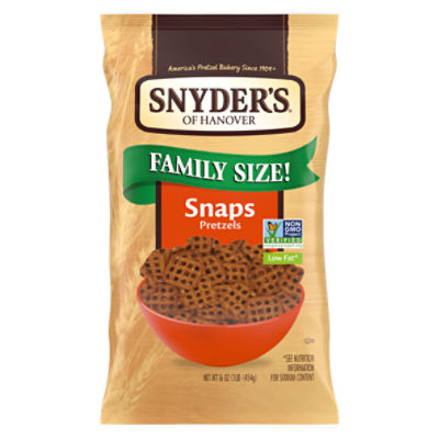 Snyder's of Hanover® Pretzel Snaps, Family Size, 16 Oz Bag - The Fresh ...