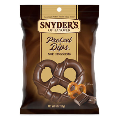 Snyder's of Hanover Pretzels, Milk Chocolate Covered Pretzels, 6 Oz