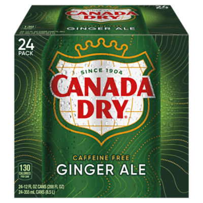Canada Dry Ginger Ale, 12 fl oz, 24 count - Price Rite