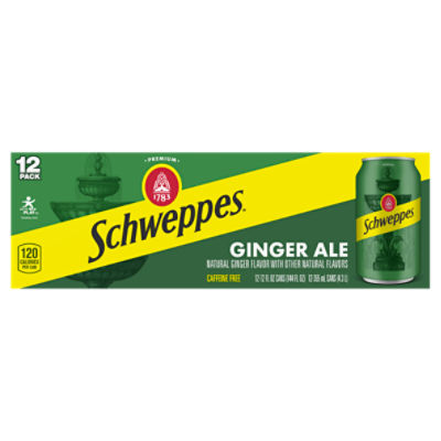 Schweppes Premium Ginger Ale, 12 fl oz, 12 count - The Fresh Grocer