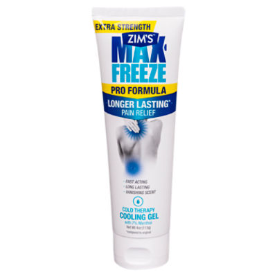 Zim's Max-Freeze Extra Strength Pro Formula Cold Therapy, Cooling Gel