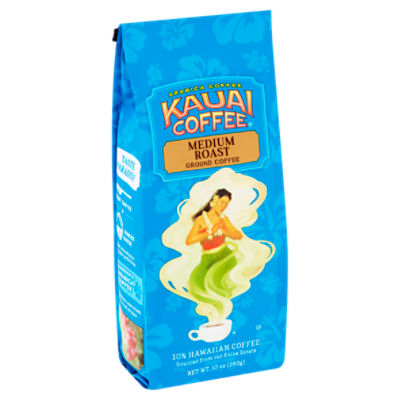 Kauai Coffee Medium Roast Ground Coffee, 10 oz