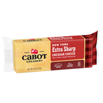 Cabot Creamery New York Extra Sharp Cheddar Cheese, 8 oz - Price Rite