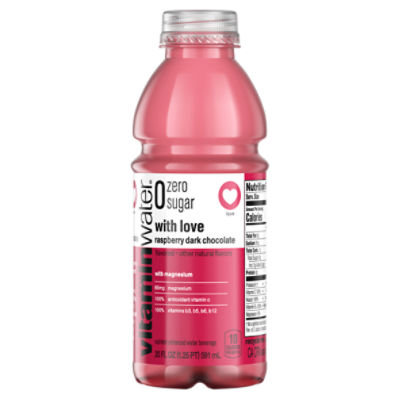 Glacéau Vitaminwater Zero Sugar Raspberry Dark Chocolate Nutrient ...
