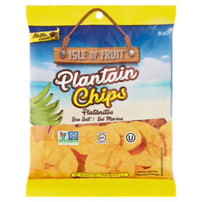 Isle of Fruit Sea Salt Plantain Chips, 2 oz - The Fresh Grocer
