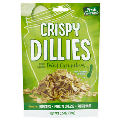 Fresh Gourmet Crispy Dillies Pickle Flavored Fried Cucumbers, 3.5 oz ...